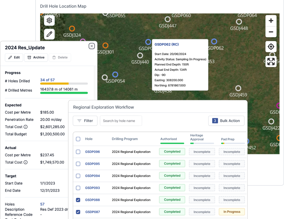 CorePlan for Mining and Exploration | Integrated Drilling Management Platform